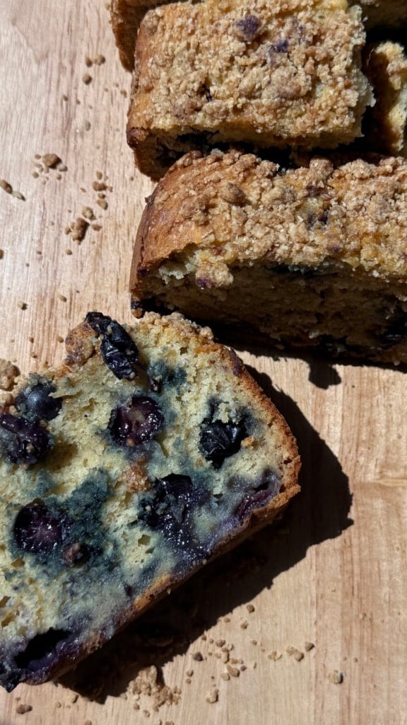 Easy Blueberry Muffin Banana Bread Recipe_wholesomely Morgan